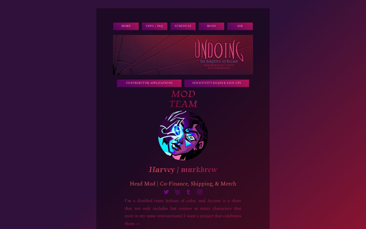 Undoing: the Daughters of Arcane Mods